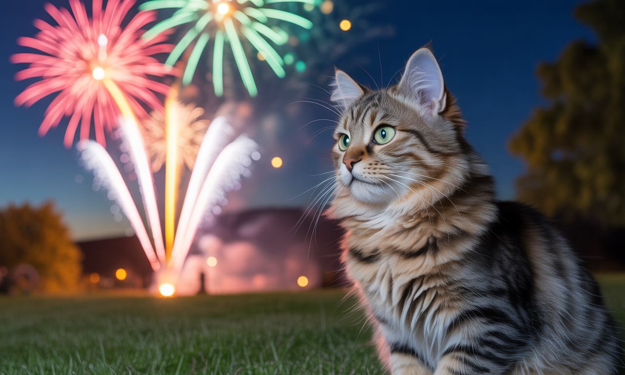 Keeping your cat safe during fireworks celebrations